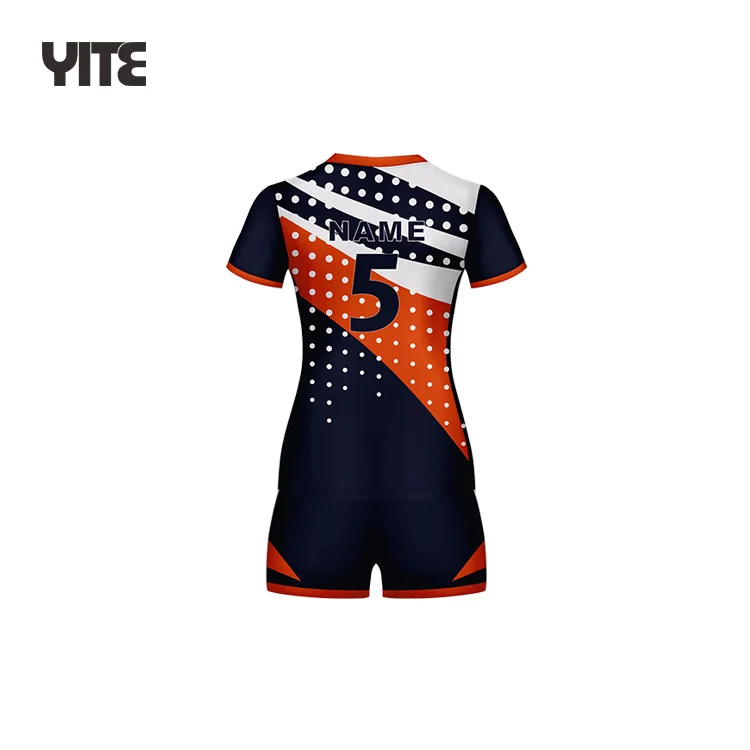 Custom Volleyball Uniform Design Full Sublimation Print 100% Polyester ...