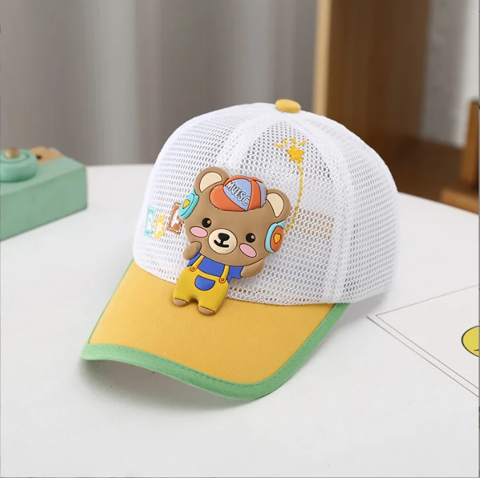 Cartoon Mesh Children Kids Baseball Cap Summer Breathable Boys Girls ...