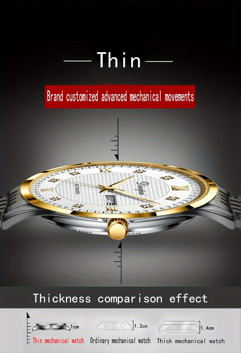 Men's Business Automatic Mechanical Watch - Dianpai 5201-A