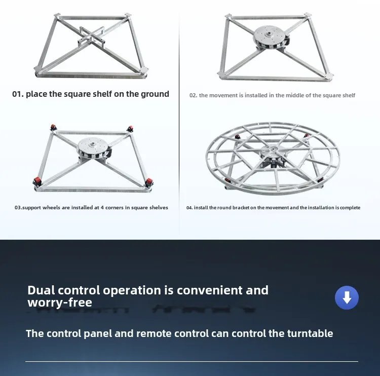 Automatic ABS Electric Turntable Display Stand Remote Control Steel ...