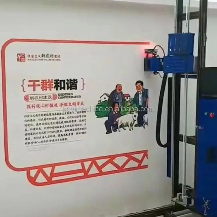 25 M2/H Automatic 3D Printer for Wall Vertical Inkjet Painting