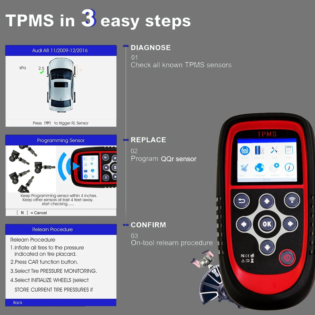 Universal Digital Vehicle Korean and Japanese Auto Tire Pressure ...