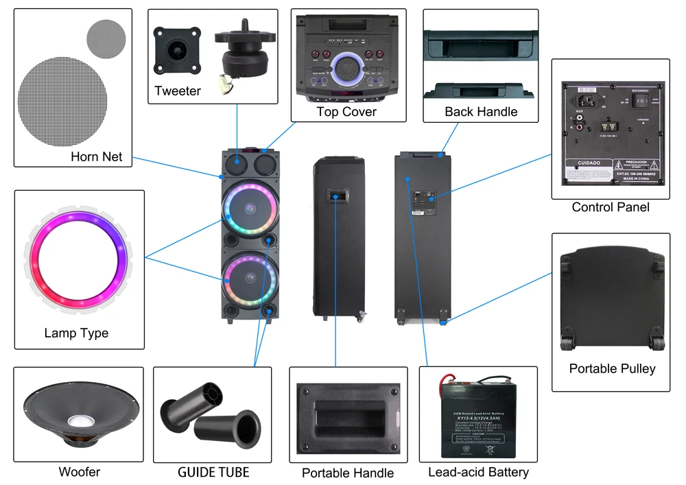 Soway 8-20 Inch Subwoofer Speakers 4- 8 Ohm 600-6000w Hifi Bass Audio ...