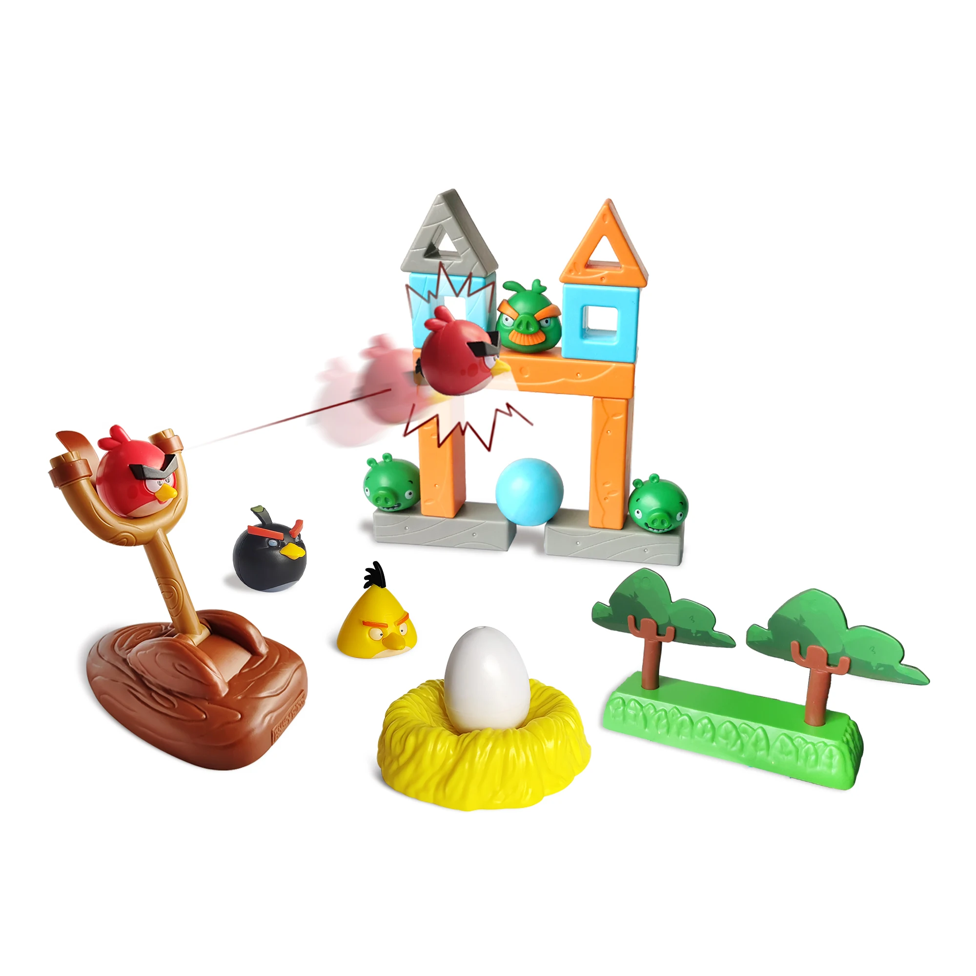 Angrys Figure Red Chuck Bomb Piggies Bird Toy Catapult Combo Space ...