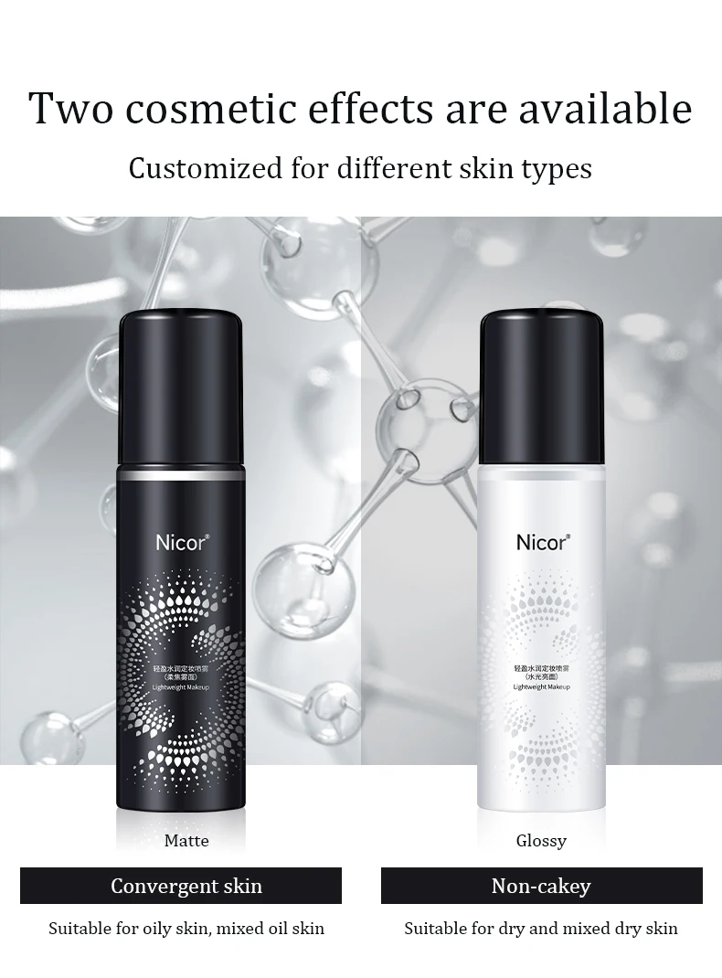 Nicor Matte Makeup 100ml Oil Control Long Lasting Lightweight Hydrating ...