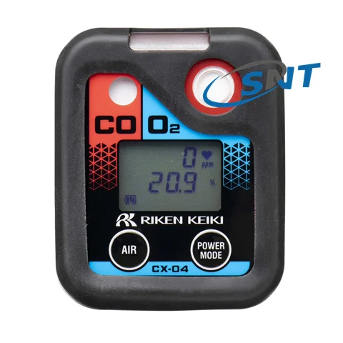 Riken Keiki Portable Gas Detector CX-04 CO2 O2 Detector Carbon Monoxide and Oxygen Monitor ...