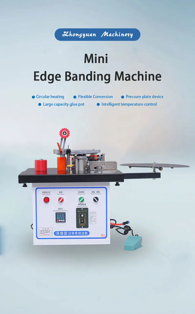 Round Corner Wood Edge Mini Banding Machine Mini Edge Bander Machine ...
