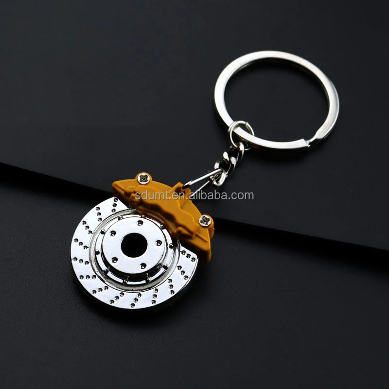 Metal Small Gifts Keychain For Customers Customized Car Brake Disc Key ...