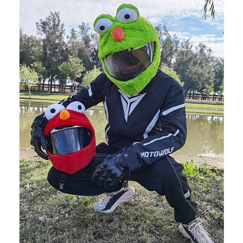 High Quality Smile Cute Cartoon Helmet Covers Motorcycle For Adults ...