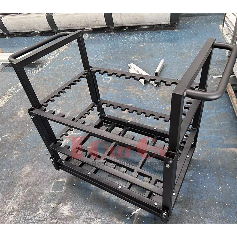 Height Adjustable Foldable Aluminum CP Rack Dolly Cart for Lighting ...