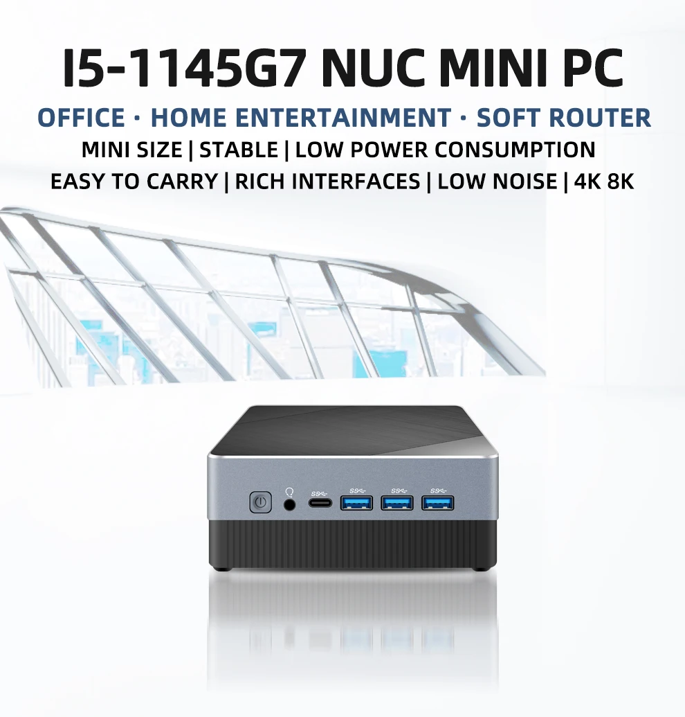 Mini PC with 11th Gen Intel Core I5/i7 - 4C/8T Processor