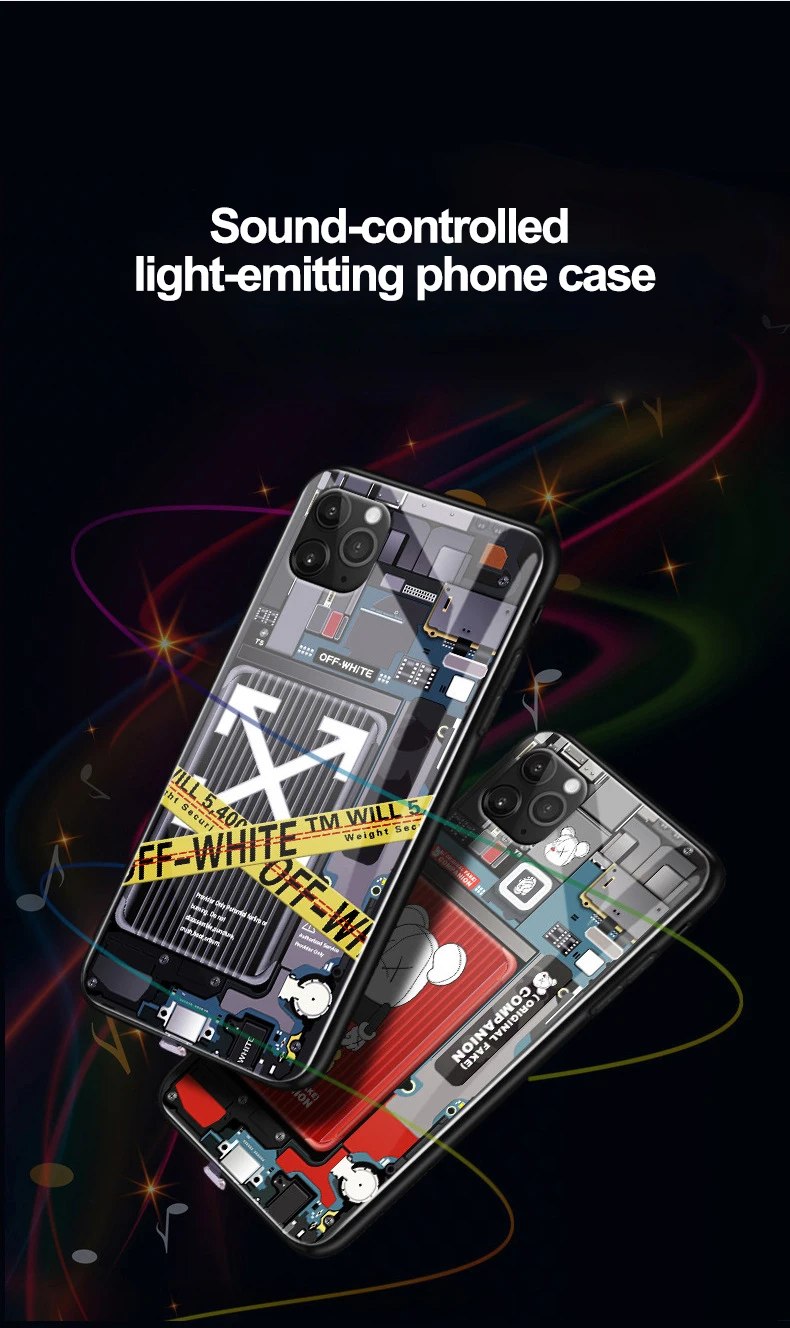 2023 Animation Custom Led Light Up Case Cell Phone Case Flashing With ...
