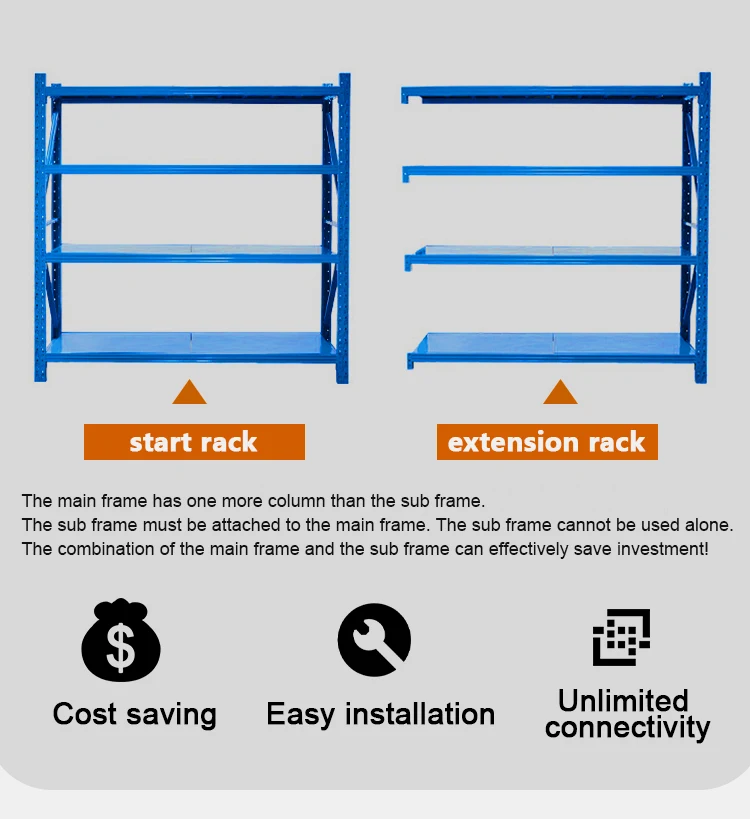 Wholesale Warehouse Shelve System Metal Light Duty Storage Rack Pallet ...