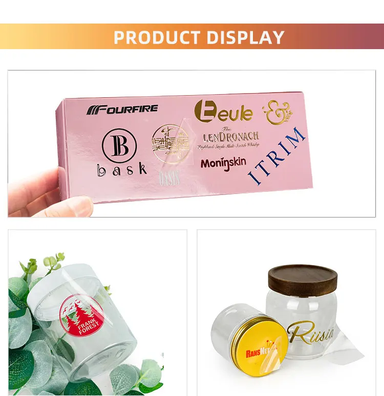 Custom Printing Vinyl Uv Transfer Sticker Transparent Logo Metal ...