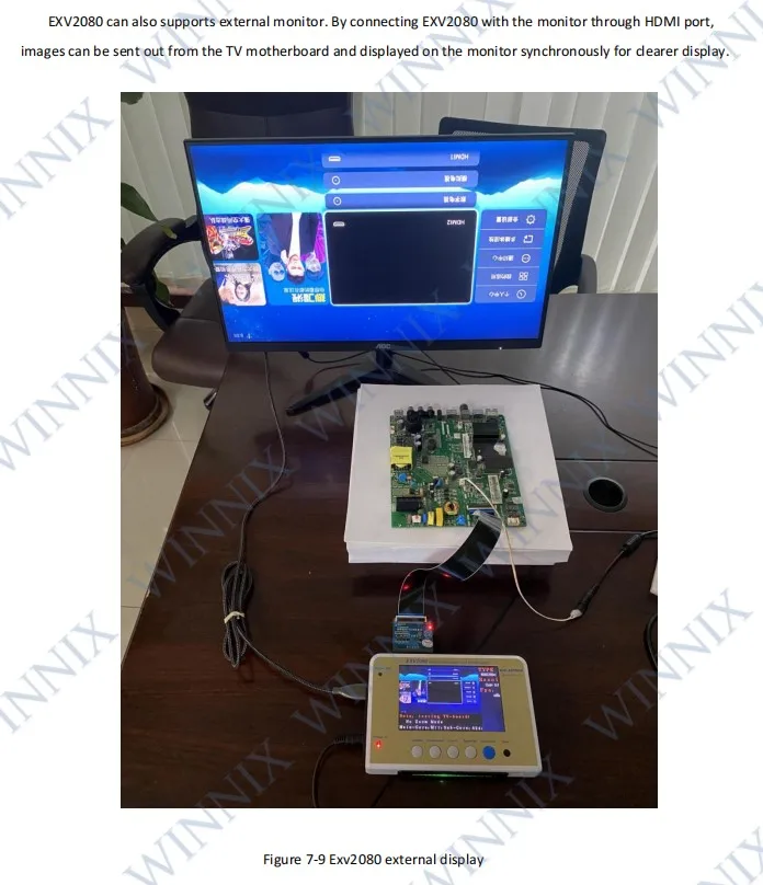EXV2080 Tv Tester LVDS / MINILVDS / 4K-VBY1 TV LCD Screen Panel Tester ...