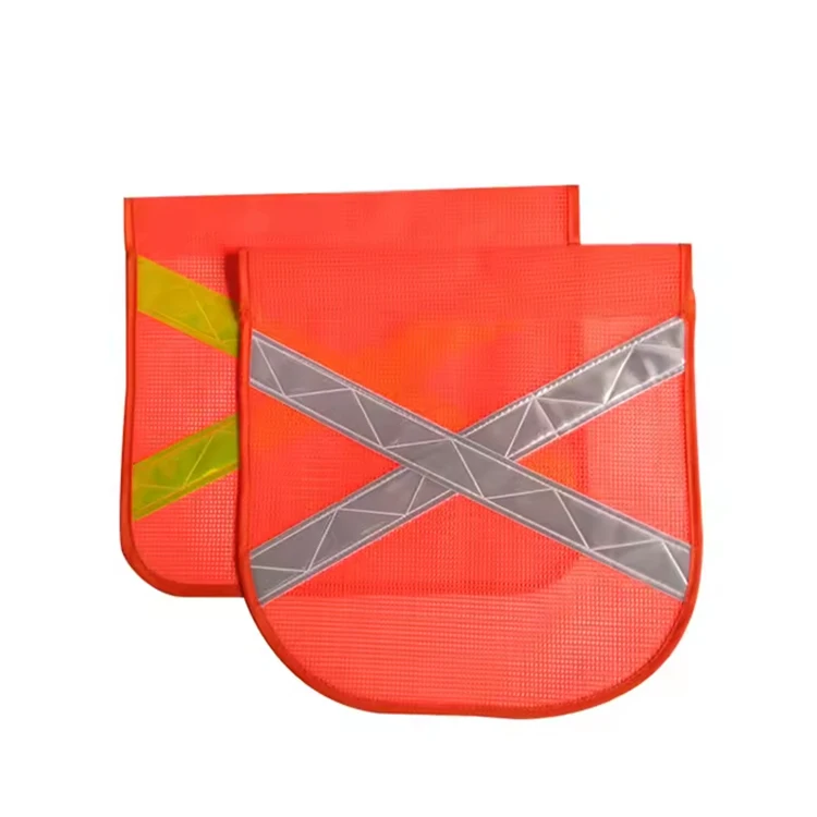 Orange Pvc Mesh Fabric Custom Size Outdoor Traffic Reflective Safety ...