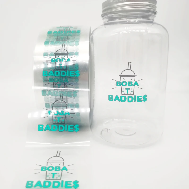 Custom Boba Logo Stickers - Waterproof Vinyl Labels