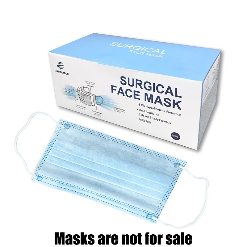 Custom Disposable Surgical Face Mask 50 Pcs Box - Buy Surgical Mask Box ...