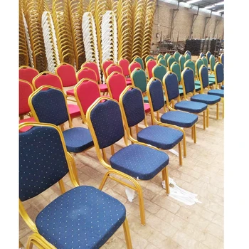 Gold Stacking Metal Aluminium Hotel Banquet Chair For Sale - Buy ...