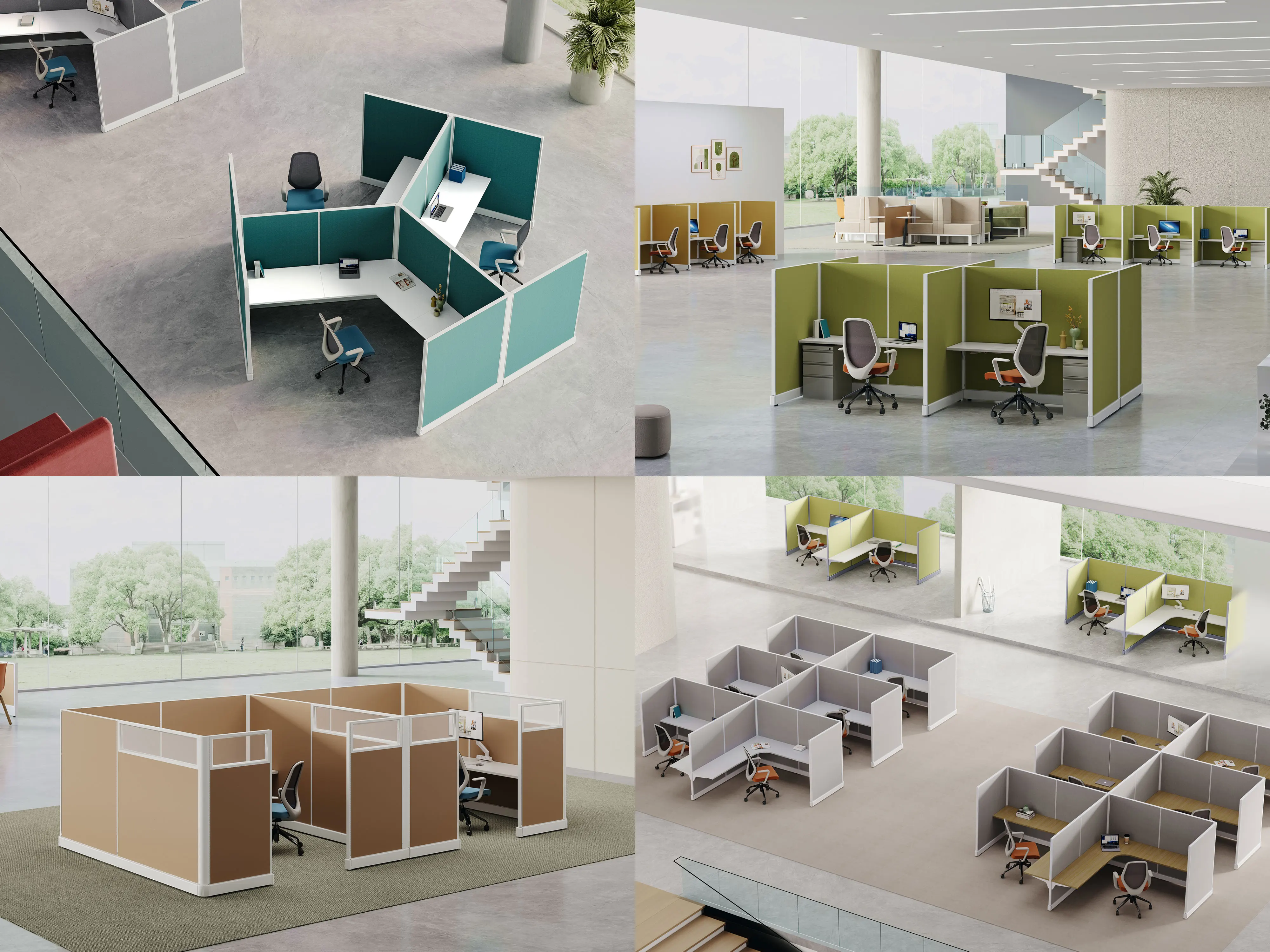 OMNI Office Cubicles - Acoustic Panels for Flexible Spaces