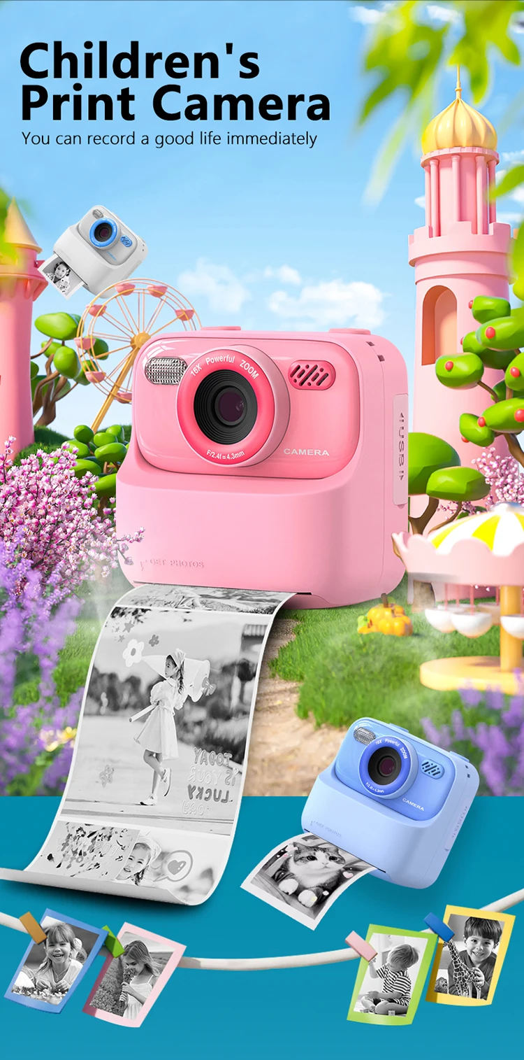 2025 Hot Toys P79 Mini Portable Handheld Printing Printer Machine Kids ...