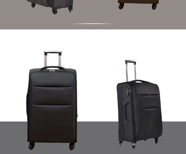 Factory Expandable Fabric Soft Shell Suitcase Traveling Luggage Koffer ...