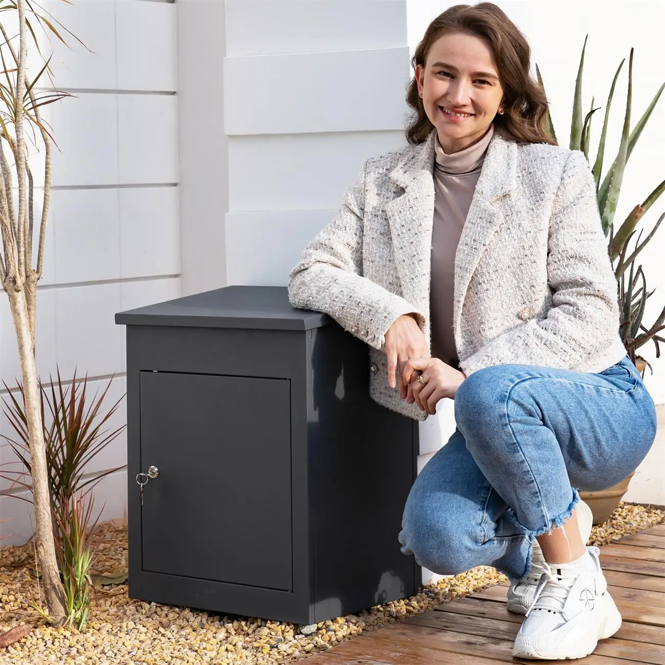 Wall Mounted Lockable Anti-theft For Porch,Package Delivery Boxes For ...