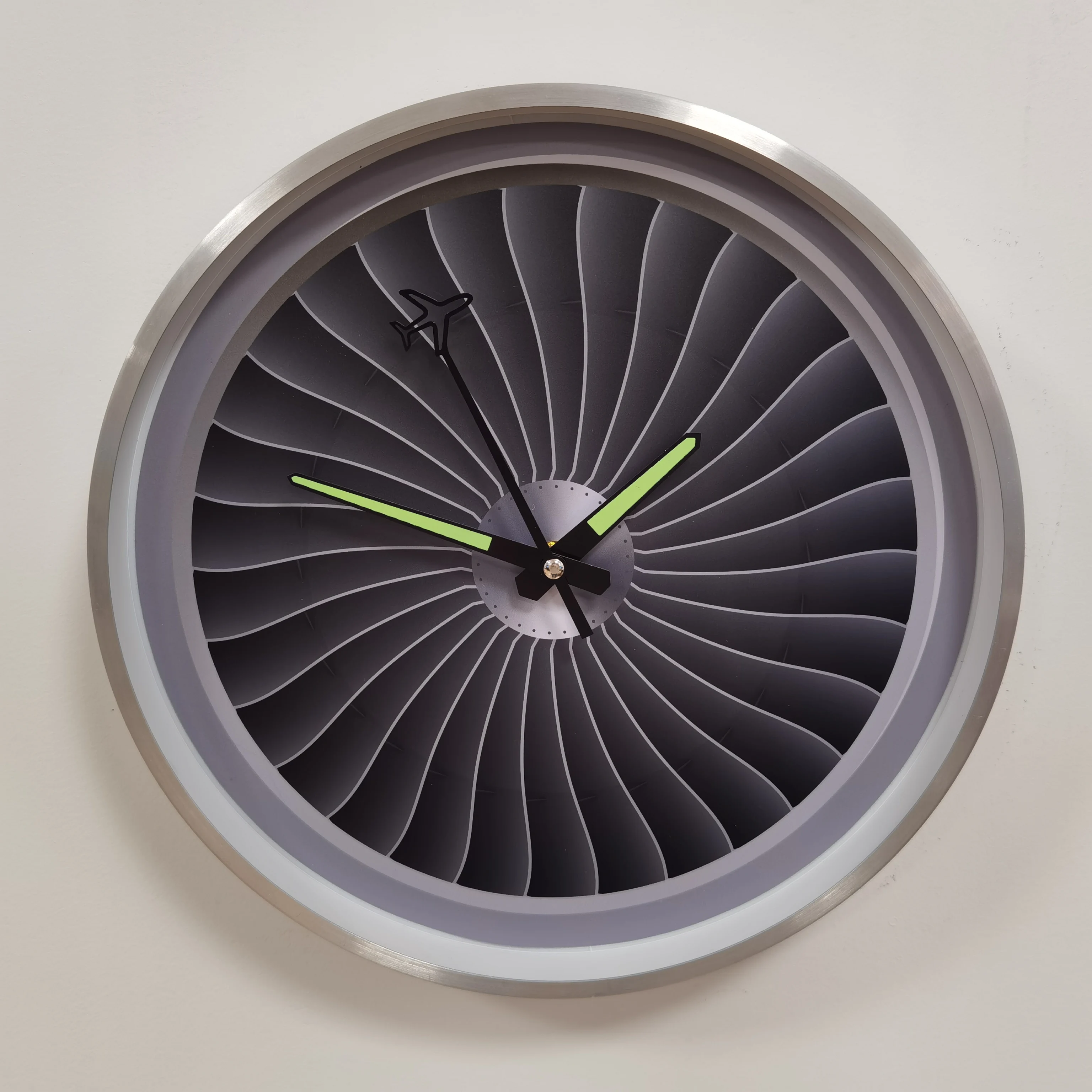Pilot Air Plane Wall Clock Jet Aircraft Turbofan Engine Altimeter ...