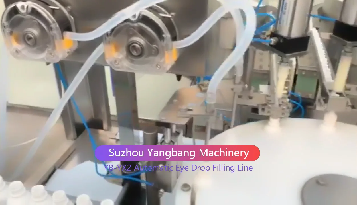 Yb-yx2 Automatic Eye Drop Filling Capping And Labeling Machine Vial Filling Capping And Labeling ...