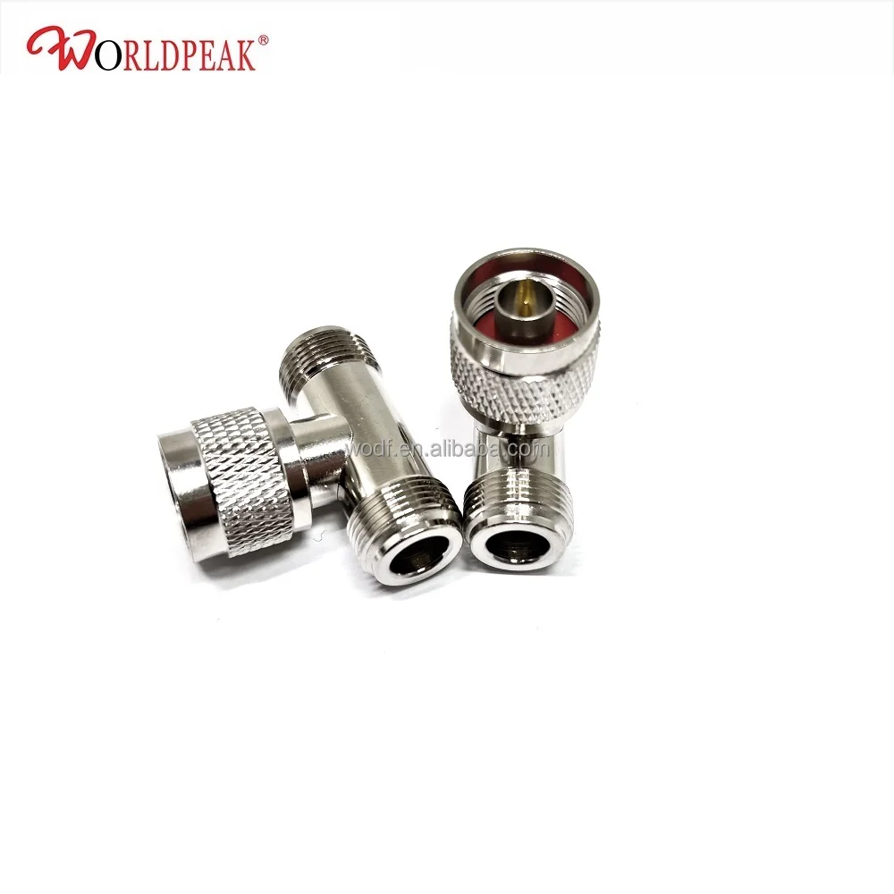 T Shape N Type Connector - 3 Way Splitter Adapter RF Coaxial Coupling