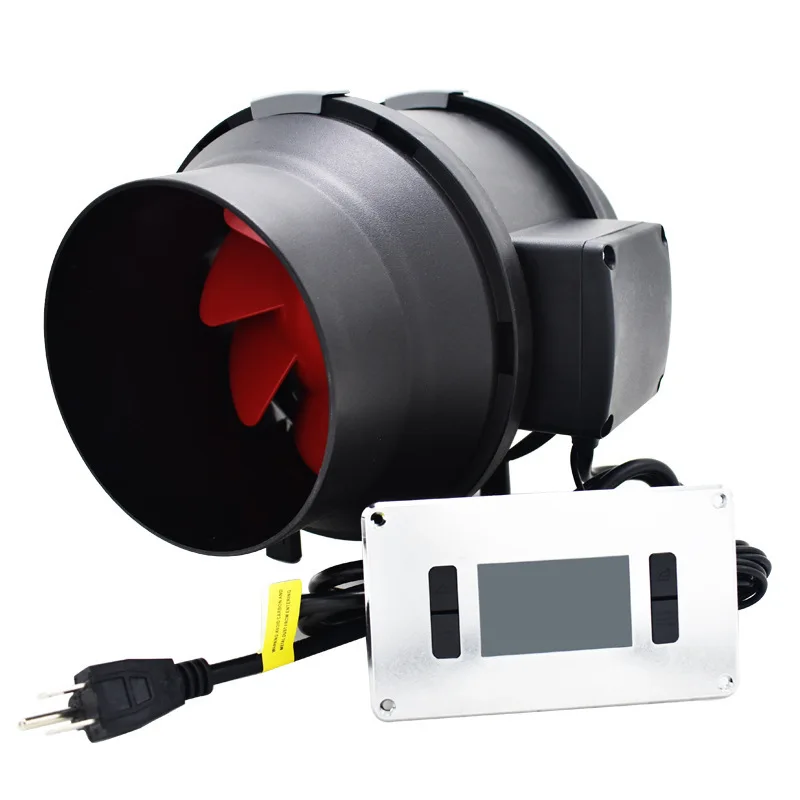 6 Inch Inline Duct Fan with Speed Controller Ventilation 120-240V ...