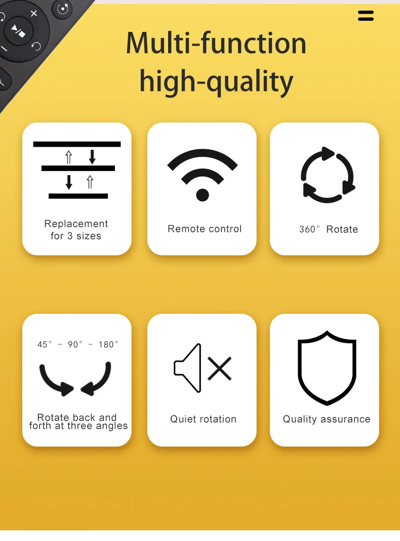 3 in 1 360 Degree Electric Turntable with Remote Control Rotating ...