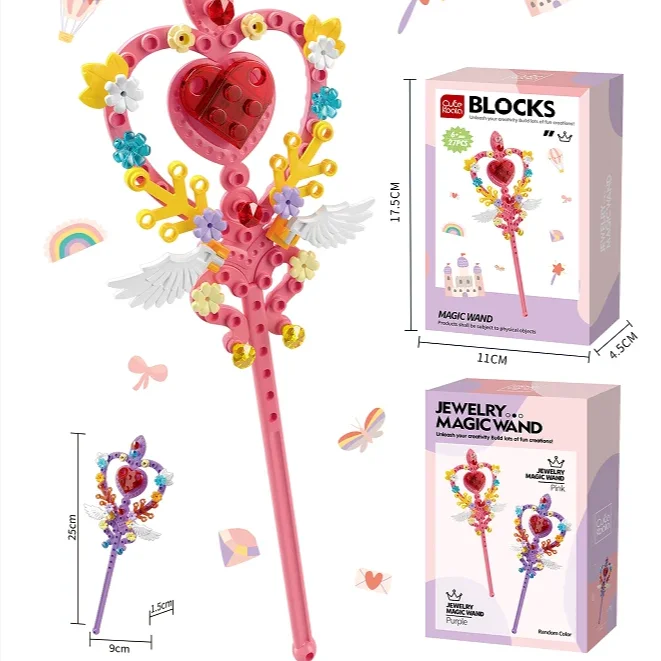 2024 Girl Birthday Decorations 27pcs Diy Small Building Block Jewelry ...