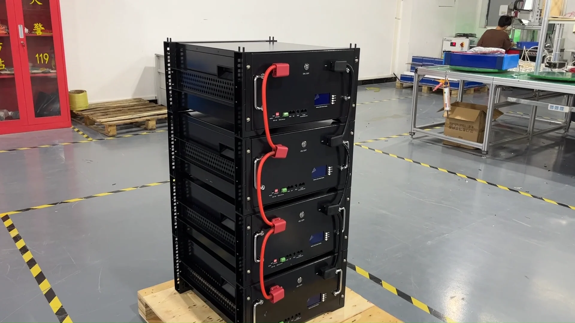 Factory Directly Supply Rack Mounted Cabinet Inverter Battery 16s1p 48v ...