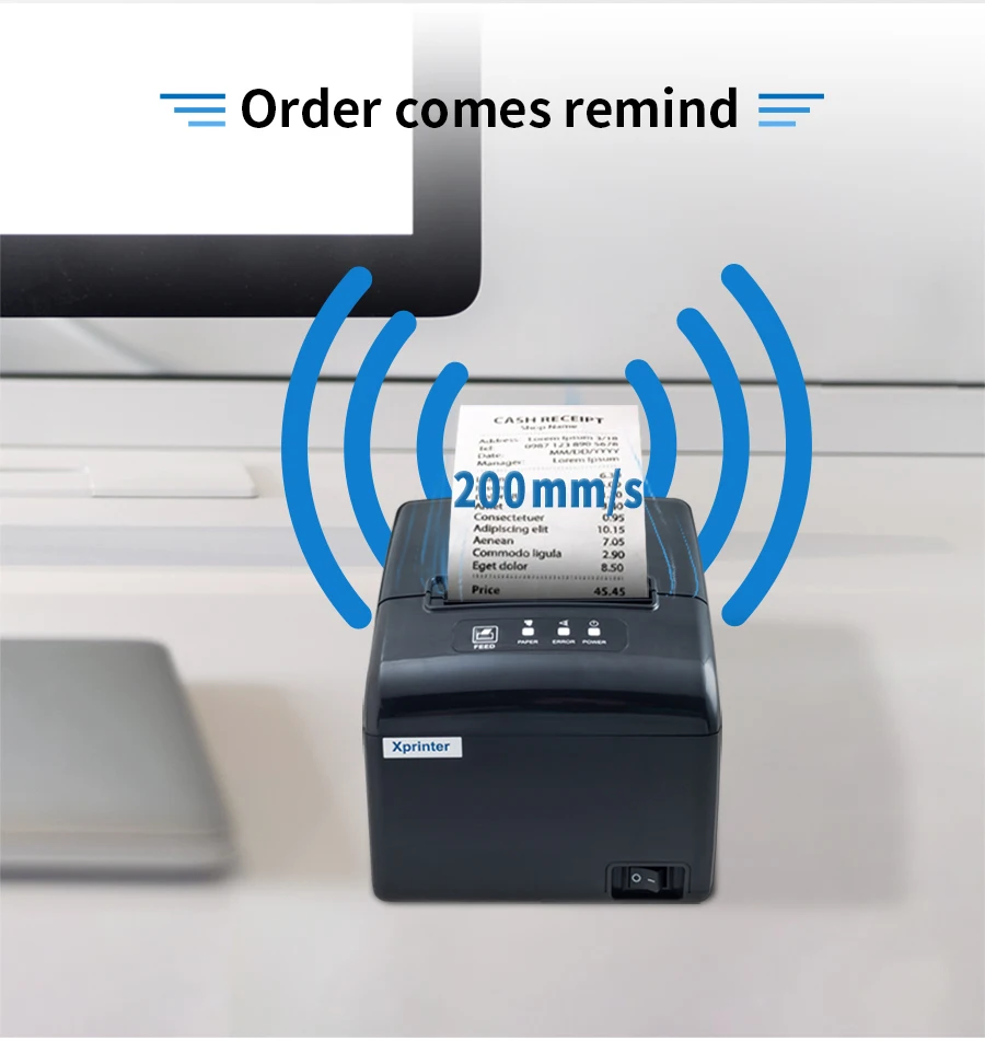 Xprinter Xp-s200m S260m S300m 80mm Thermal Receipt Printer For Pos System Speed 300mm/s Thermal ...