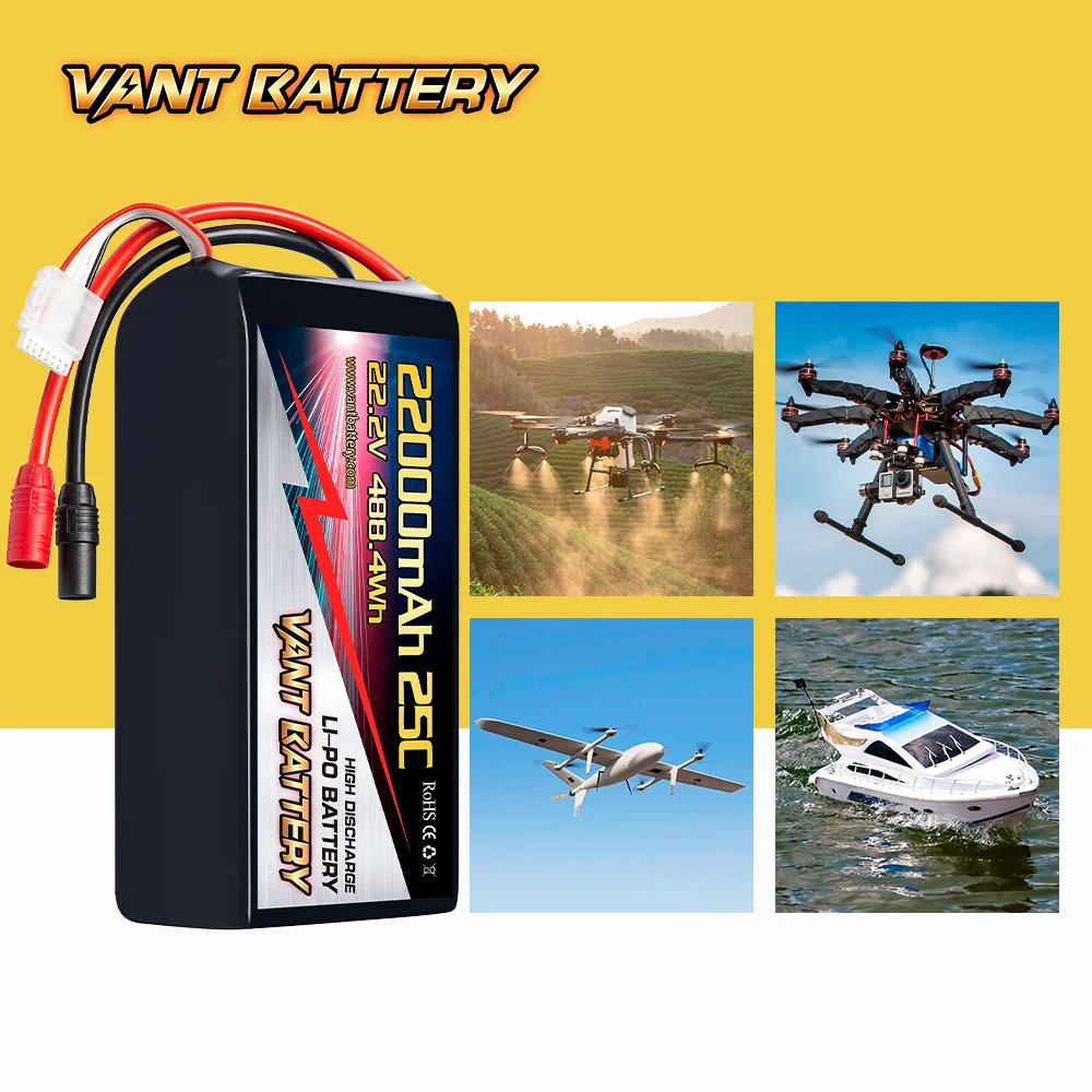 22.2V 6S 22000mah 25C UAV Drone Battery - Vantbattery Power