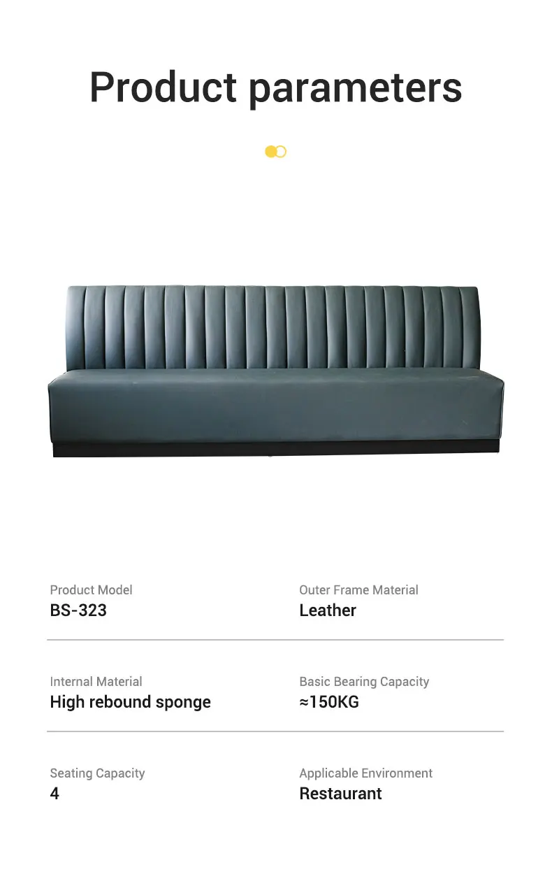 Hendry Factory Custom Design Modern Cafe Bench Seating