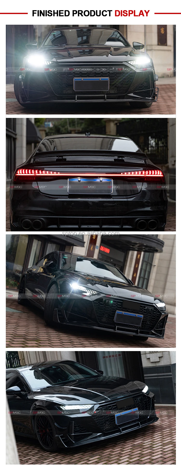 Carbon Fiber Rear Wing Spoiler For Audi A7 Rs7 2019-2022 - Buy Body ...