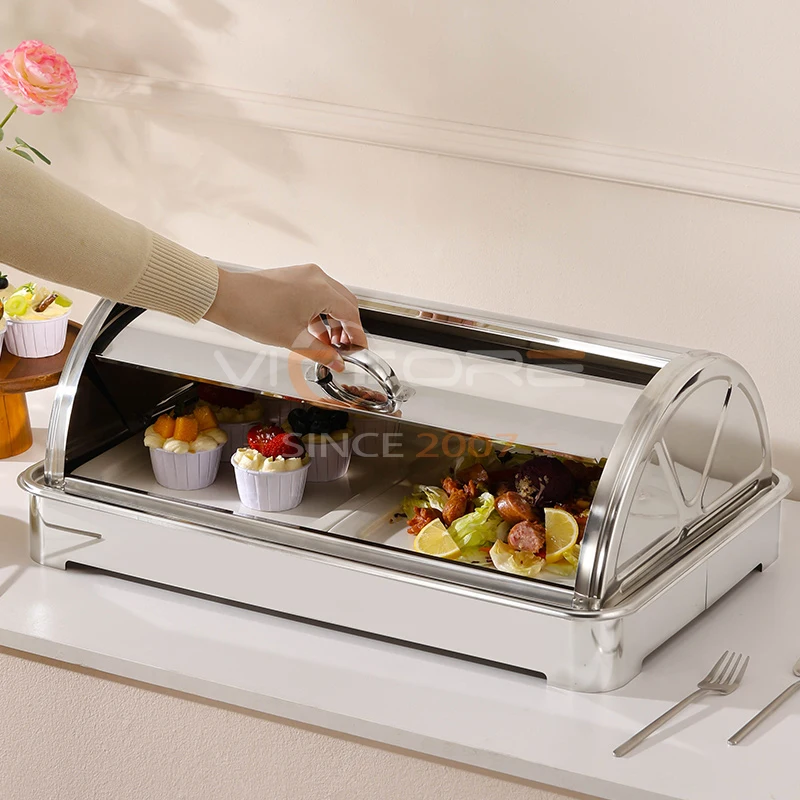 Party Restaurant Buffet Equipment Cooling System Cold Food Display Pans ...