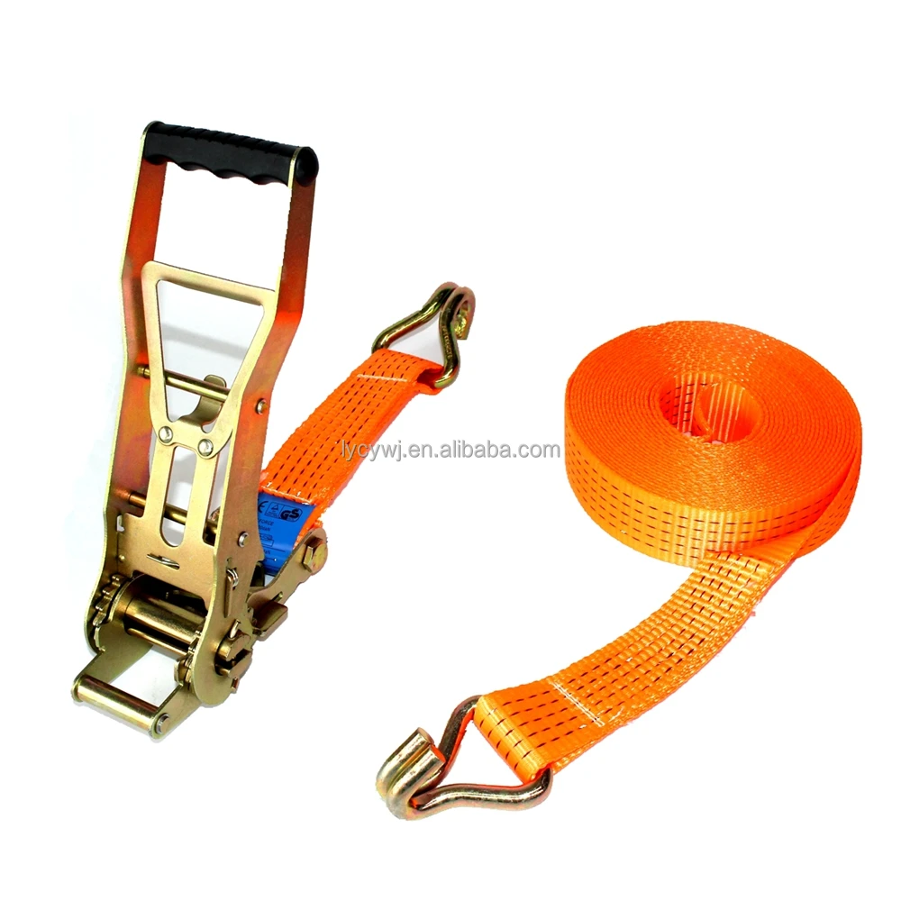 Heavy Duty Tensioner Cargo Strap Cargo Lashing Belt Ratchet Tie Down ...