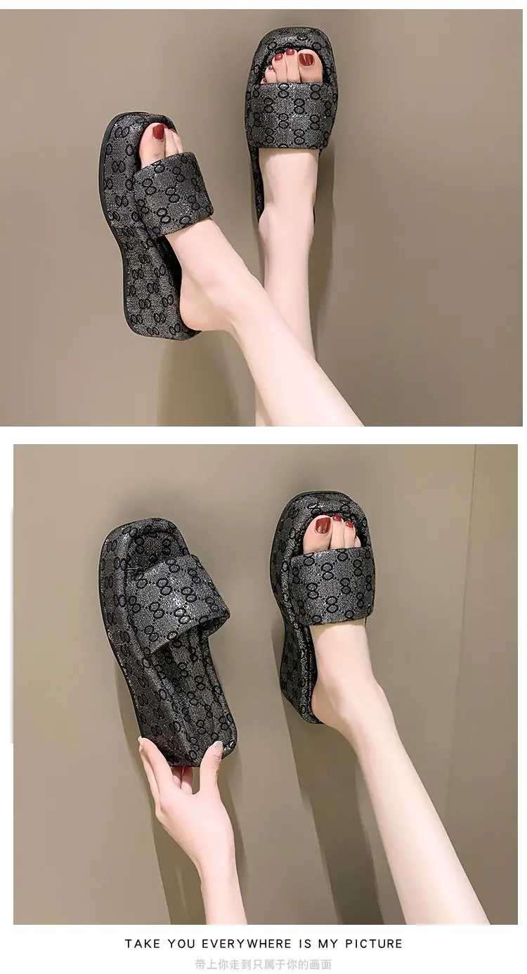 Good Quality Hot Ladies Designer Slippers Ladies Wedge Party Slippers ...