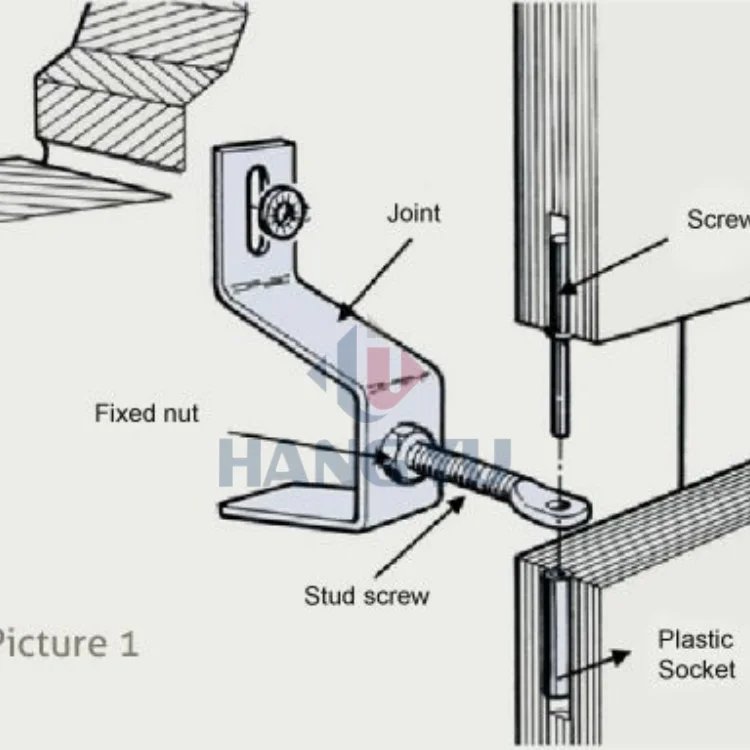 Ss304/ss316 Stone Cladding System Granite Anchor Marble Clamp Z Bracket ...