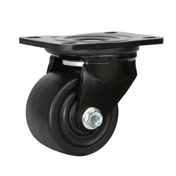 Hs Low Center Of Gravity Nylon Wheel Industrial Heavy Duty Cabinet Black Swivel Caster Big ...