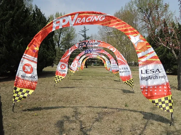 Outdoor Race Gate Banner Flag Easy Set Up Racing Air Drone Gate Flags ...