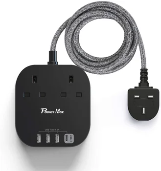 Gmark Ce Ukca Approved Double Socket Usb Extension Lead,13a Fused Uk ...