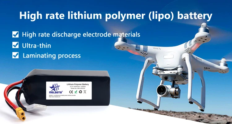 Melasta 22.2v Lipo Aircraft Batteries 4500mah Lithium Polymer Battery Drone Battery for ...