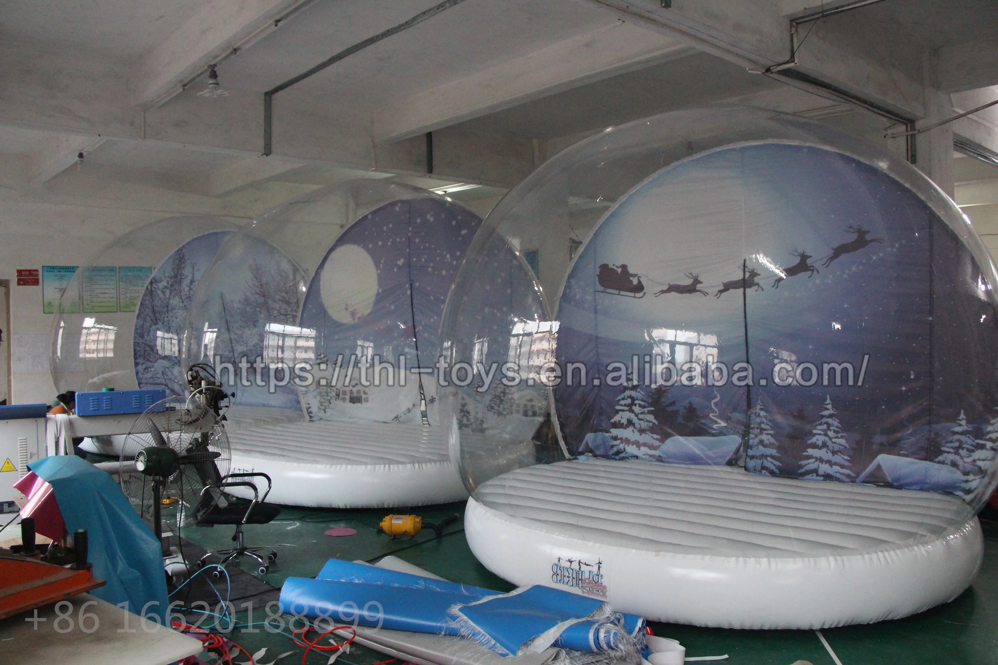 Giant Outdoor Inflatable Christmas Snow Globe Ball - 4m Dia