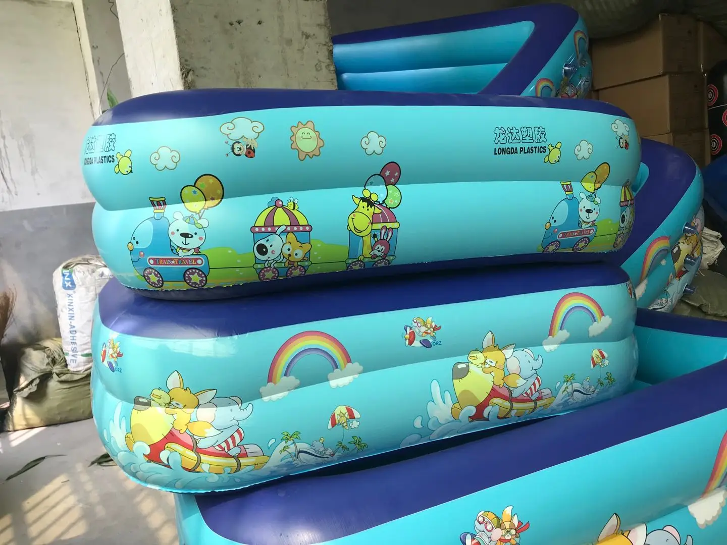 Pvc Inflatable Swimming Pool Above Ground Adult Kids Family Inflatable ...