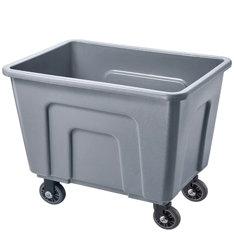 Laundry Trolley Housekeeping Cart Plastic Laundry Cart Linen Trolley ...