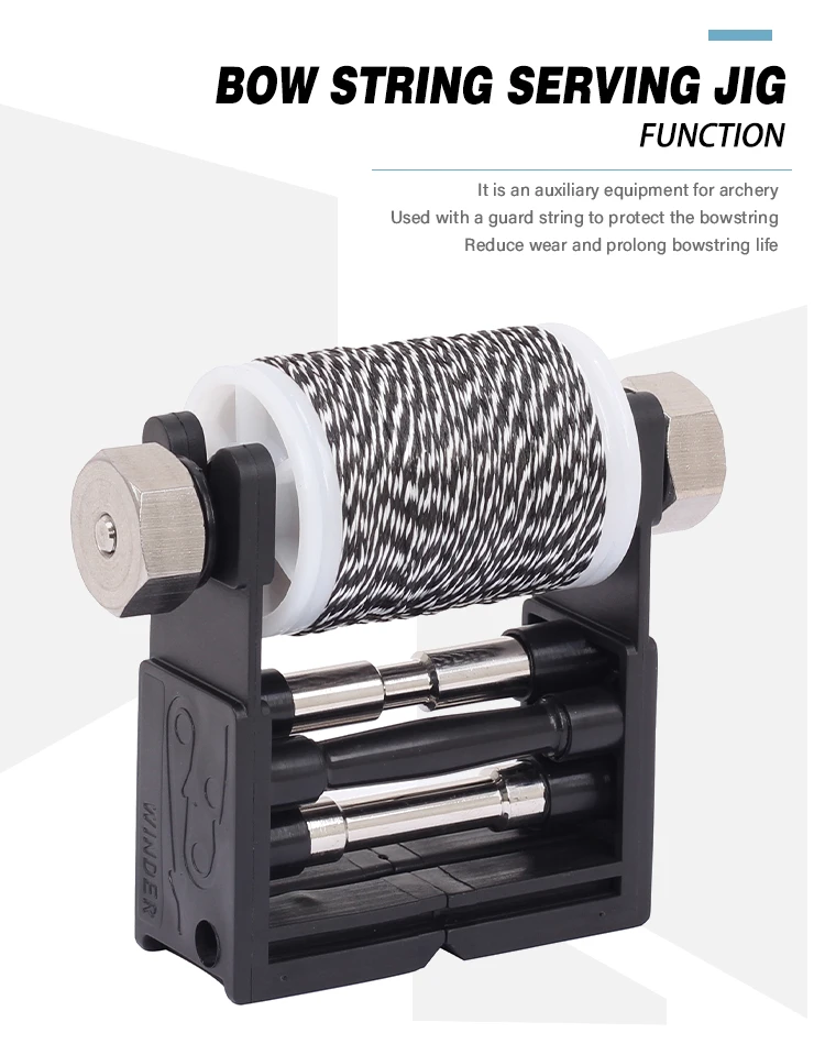 Spg Archery Bow String Serving Jig Tools Traditional Recurve Longbow Bowstring Aluminum Alloy ...